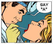 The Otolaryngologist Examines The Throat Pop Art Sticker