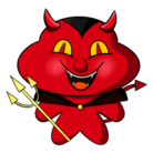 The Red Evil Drawing Sticker