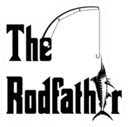 The Rodfather Sport Saying Funny Sticker