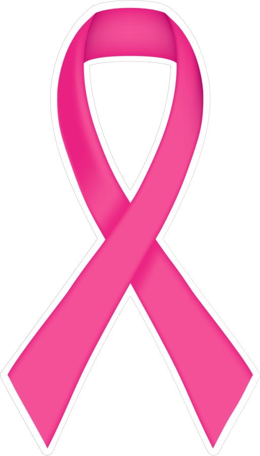 Vibrant, High-Quality Thin Pink Ribbon Die-Cut Stickers