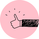 Thumb Doodle Sketch Sticker