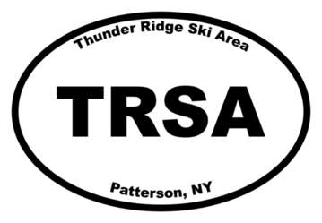 Thunder Ridge Ski Area Oval Sticker