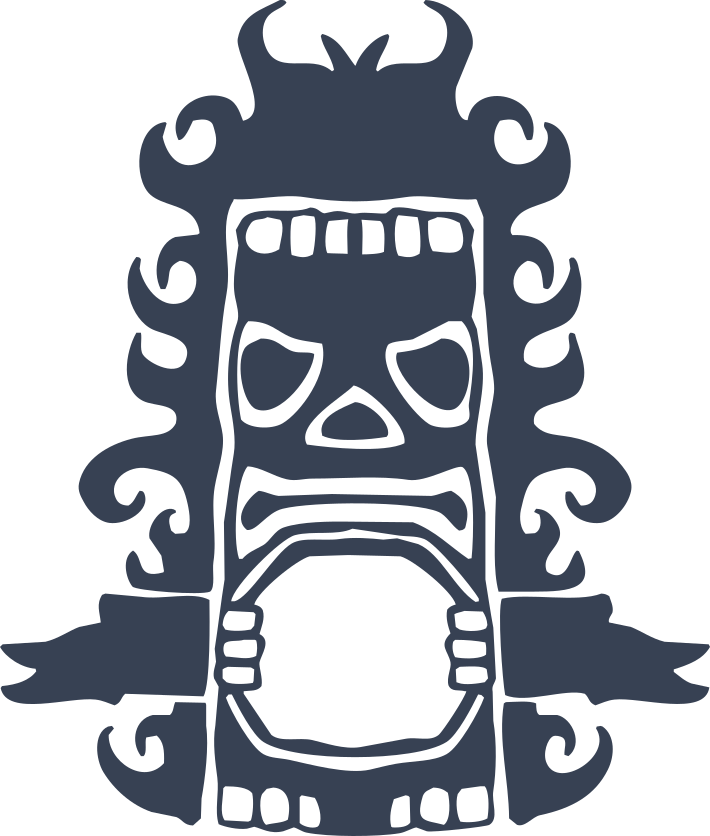 Tiki Screaming Sticker - Fast Shipping & No Minimums