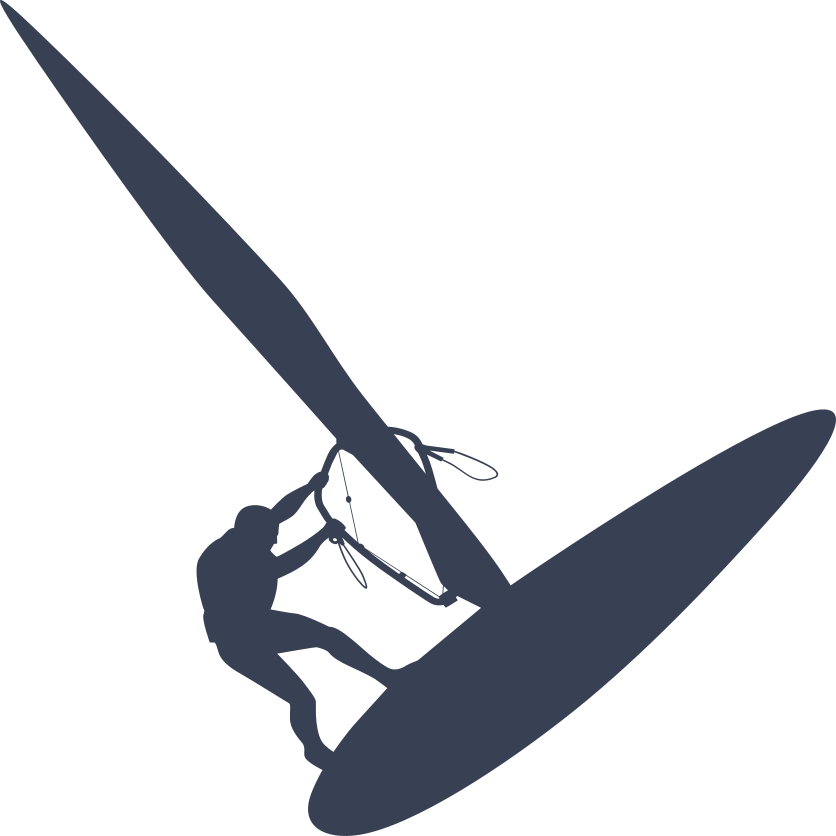 Tilted Wind Sailing Sticker - 50+ Colors!