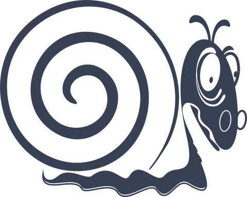 Tired Snail With Eye Glasses Sticker - Fast Shipping & No Minimums