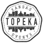 Topeka, Kansas Usa Stamp Sticker