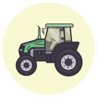 Tractor Car Stickers and Decals