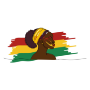 Traditional Ghana Painted Sticker