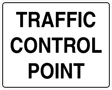 Vibrant, High-Quality Traffic Control Point Stickers