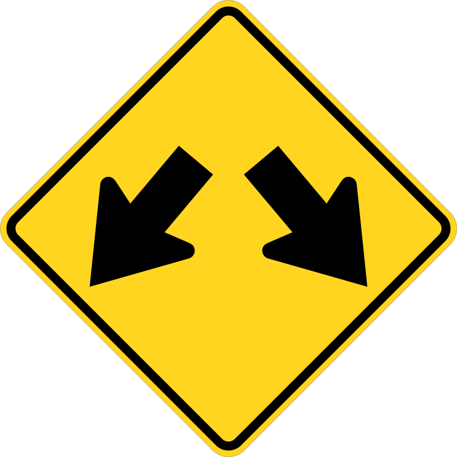 Traffic Splits In Two Sticker Shipped Fast & Free!