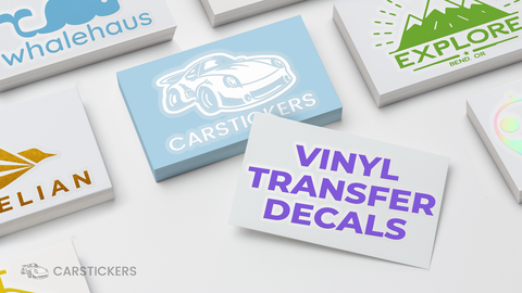Transfer Stickers - Custom Vinyl, No Minimum, Free Shipping
