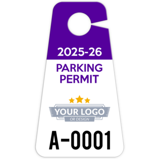 Custom Hang Tag Parking Permits – Add Your Logo & Personalize