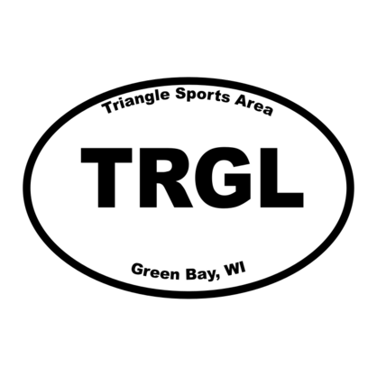 Triangle Sports Area Oval Sticker