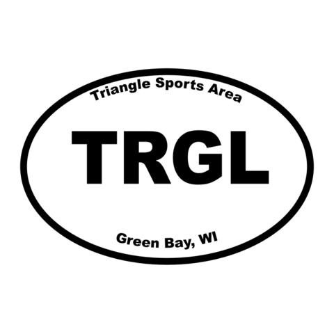 Triangle Sports Area Oval Sticker