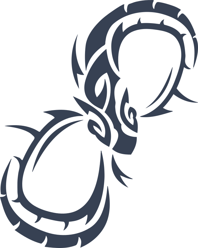 Tribal Snake In Figure Eight Sticker - 50+ Colors!