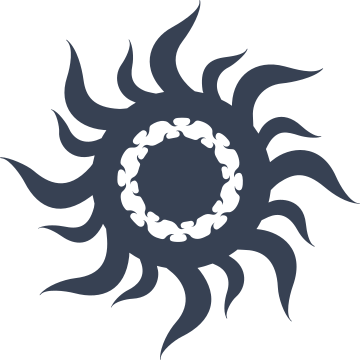 Tribal Sun Inside Sun Sticker - Fast Shipping & No Minimums