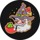 Trippy Wizard Sticker