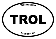 Trollhaugen Oval Sticker