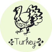 Turkey Sketch Sticker