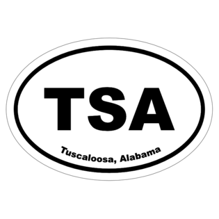 Alabama City Oval Car Stickers and Decals