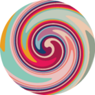 Twirl Twist Paint Sticker