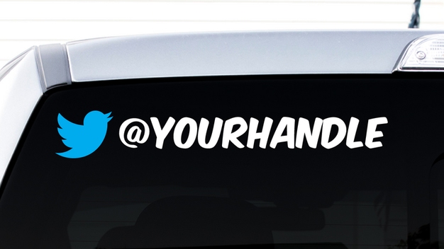 Custom Twitter Stickers & Decals - Get More Followers