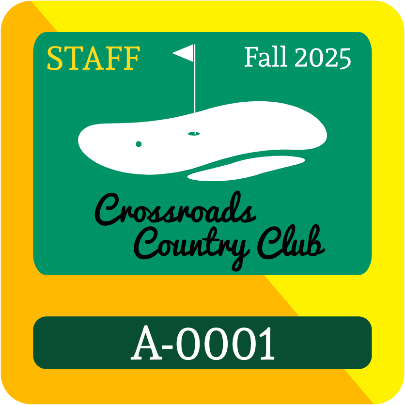 Dual-Tone Employee Parking Sticker – Professional & Easy to Track