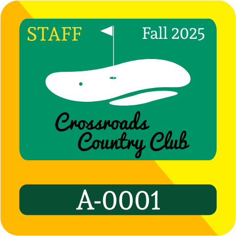 Dual-Tone Employee Parking Sticker – Professional & Easy to Track