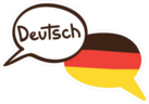 Two Hand Drawn German Speech Bubbles Sticker