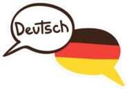 Two Hand Drawn German Speech Bubbles Sticker