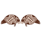 Two Stylized Partridge Birds Sticker