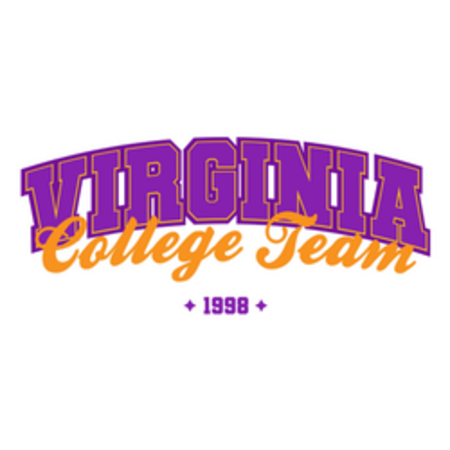 Typography Virginia College Team 1998 Sticker