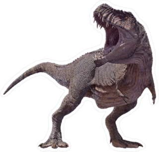 Tyrannosaurus Rex Roaring Sticker