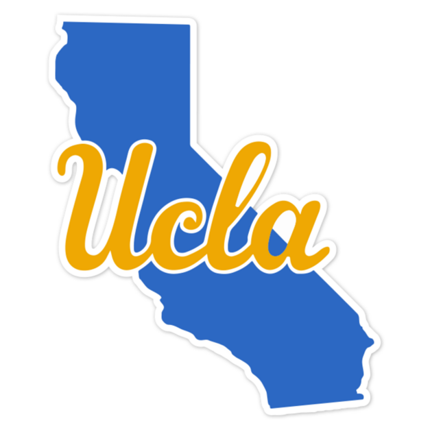UCLA Bruins State Shape NCAA Sticker