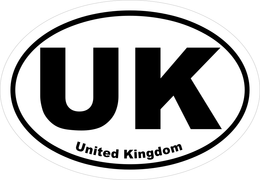 United Kingdom Uk Oval Sticker