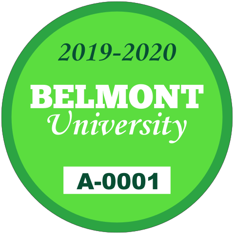 Custom University Circle Parking Permit Stickers | Bulk Pricing