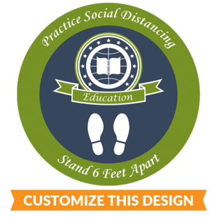 Promote Social Distancing to Students with School Floor Stickers