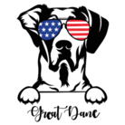 USA Great Dane Sticker