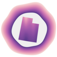Utah Icon Colorful Gradient Logo Sticker
