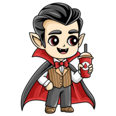 Vampire Blood Cup Sticker
