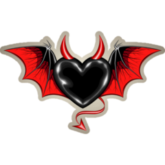 Vampire Heart Sticker