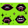 Vampire Lips Sticker Sheet