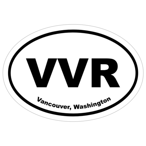 Vancouver, Washington Oval Stickers