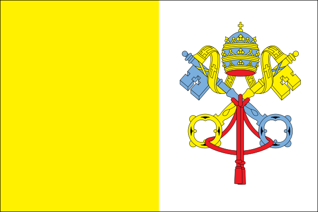 Order Your Vatican City Flag Sticker Today - Free Shipping!