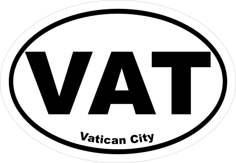 Vibrant, High-Quality Vatican City Vat Oval Stickers