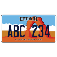 Vehicle Licence Plates In Utah Sticker