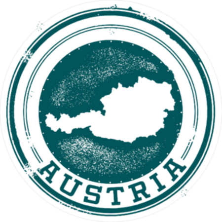 Vintage Austria European Country Stamp Sticker