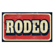 Vintage Rodeo Sign Sticker