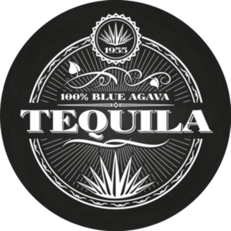 Vintage Tequila 100% Blue Agave Mexico Banner Sticker