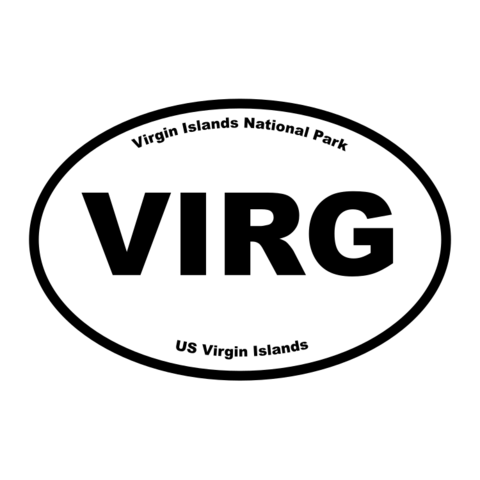 Virgin Islands National Park Oval Sticker
